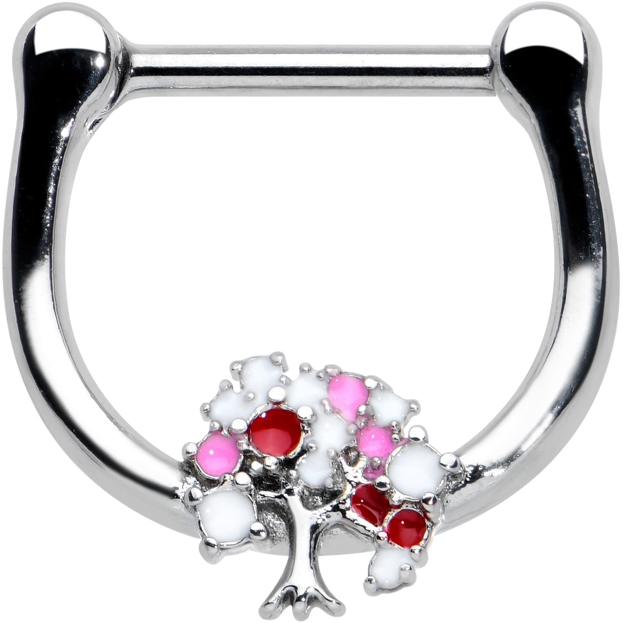 Body Candy 16G Womens 316L Steel Septum Jewelry Luscious Pink Fruit ...
