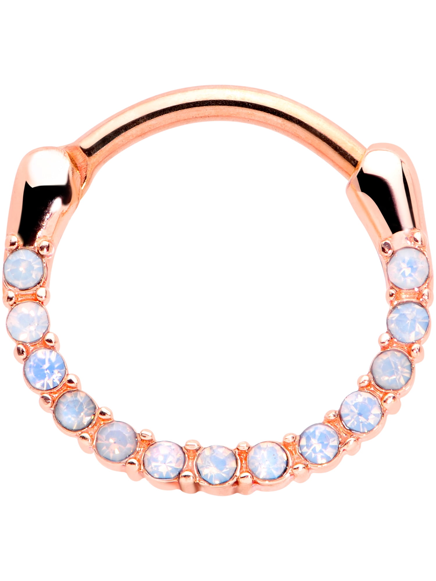 Body Candy 16G Womens PVD Steel Septum Jewelry Rosy Aurora Daith Tragus ...