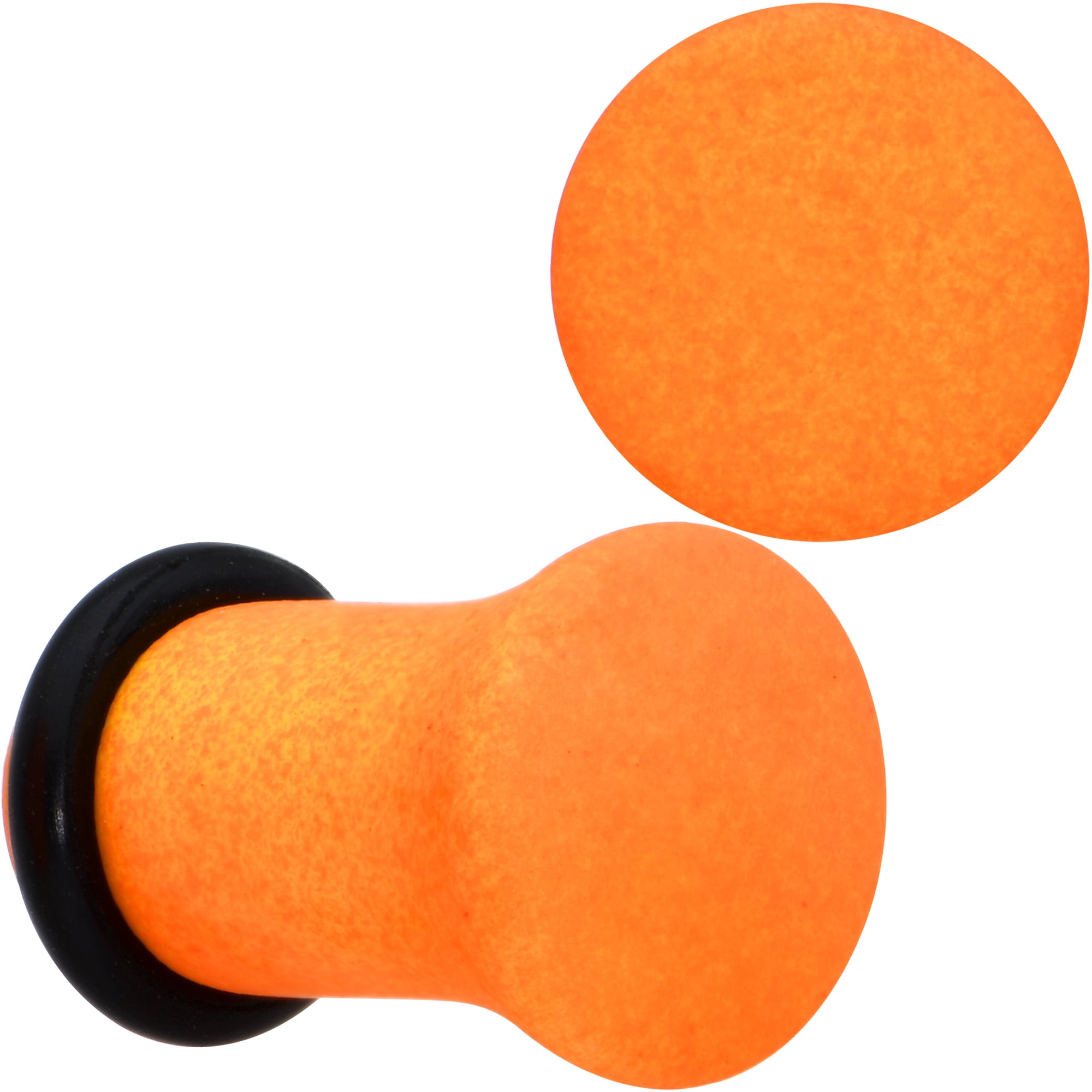 Body Candy 2 Gauge 2Pc Ear Plugs Yellow Orange Ombre Matte Acrylic ...