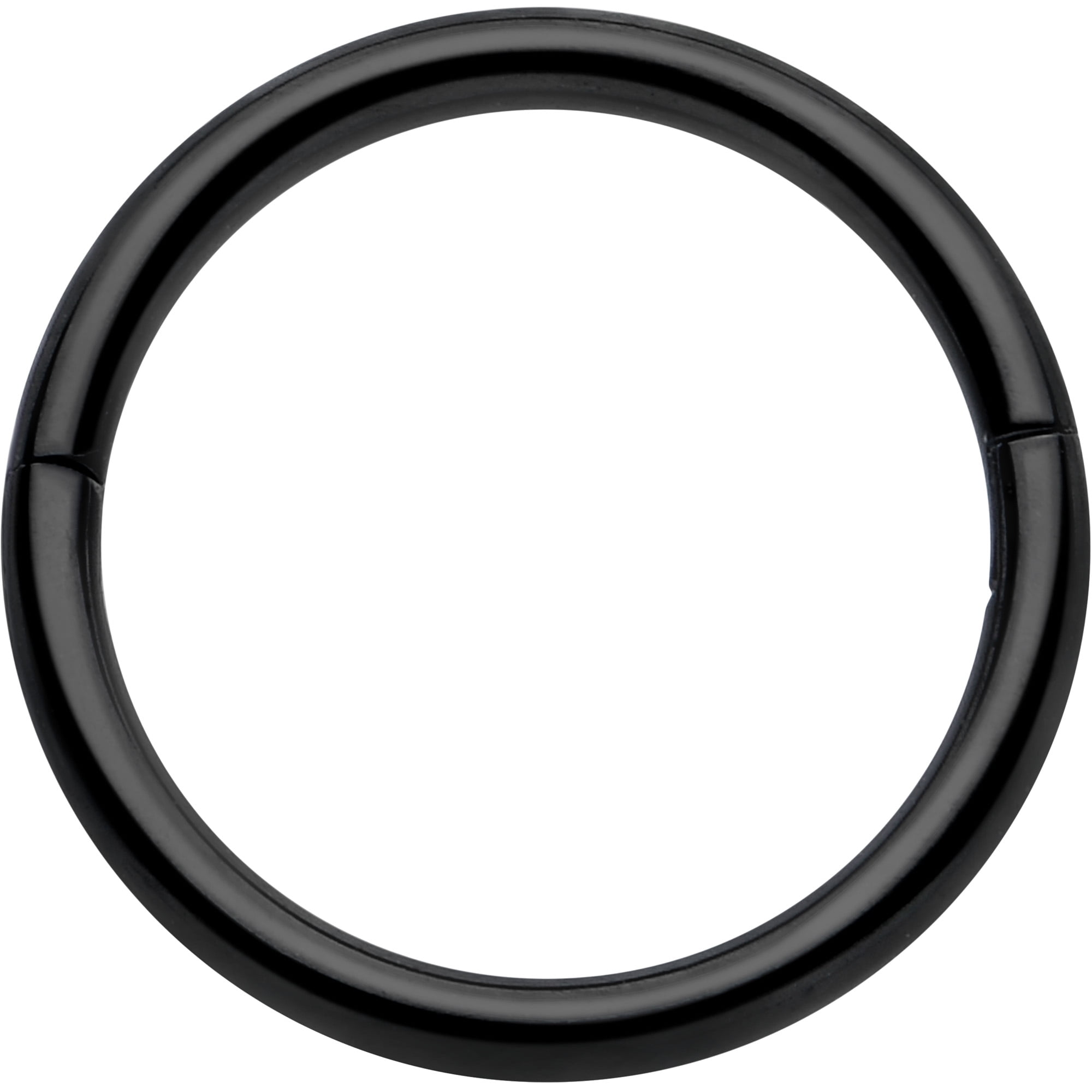 Body Candy 20G 7mm Half Closure Cartilage Ring - Black Implant Titanium ...