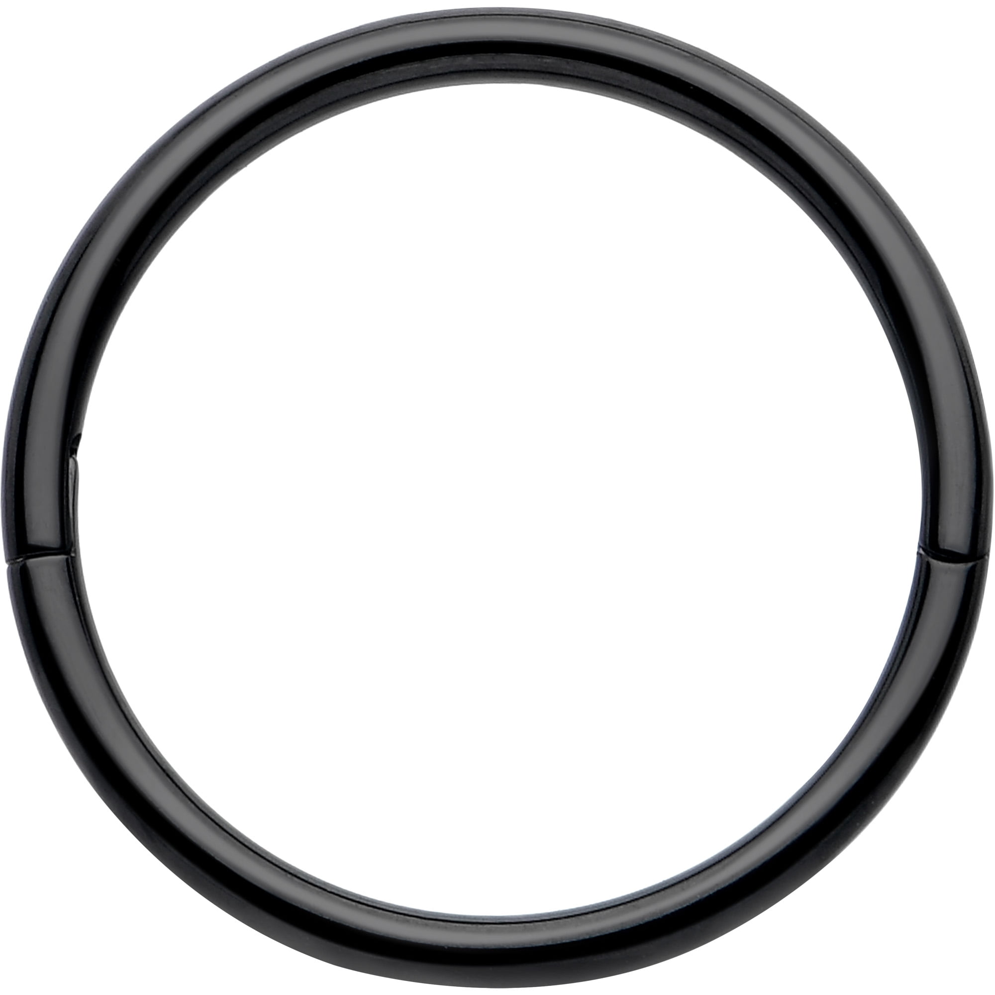 Body Candy 20G 9mm Half Closure Cartilage Ring - Black Implant Titanium ...