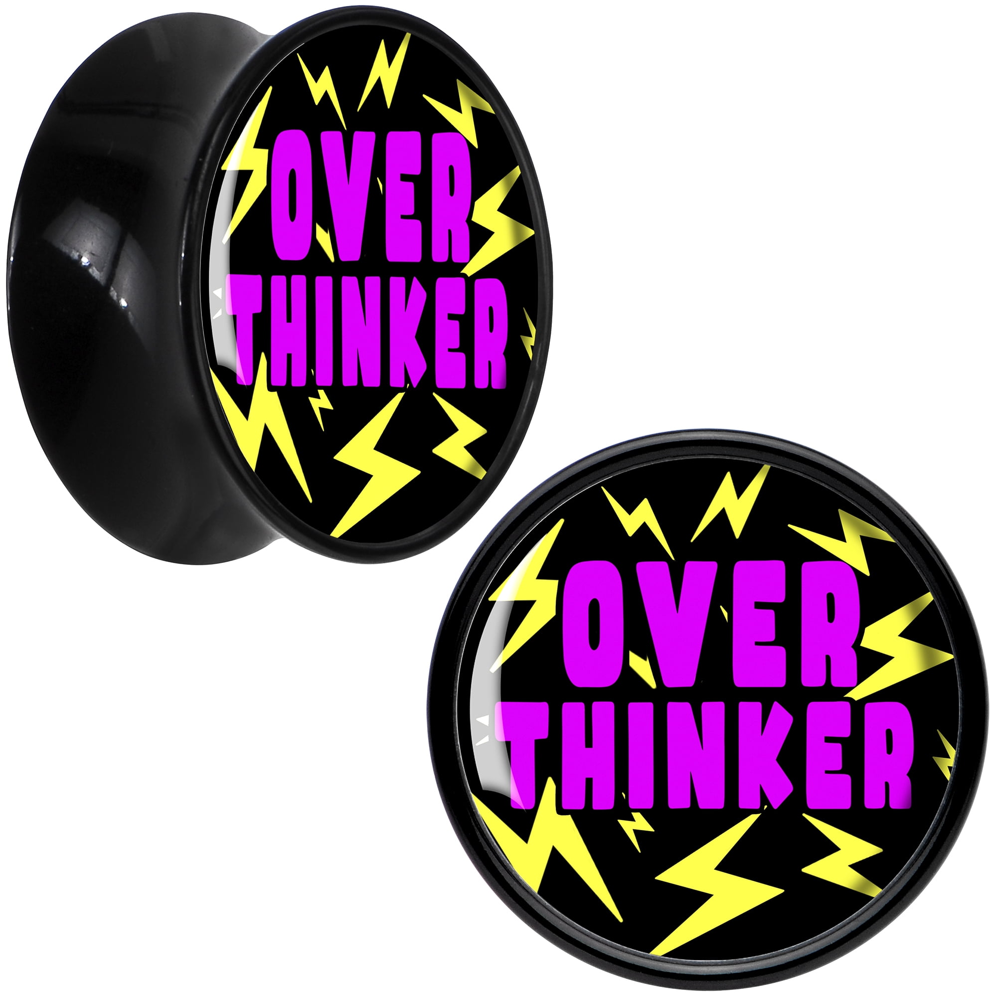 Body Candy 9/16" Over Thinker Impact Acrylic Saddle Plug Set - Walmart.com
