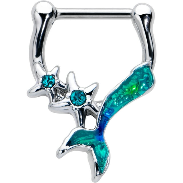 Body Candy Cartilage Clicker 16G Surgical Steel Septum Jewelry Mermaid ...