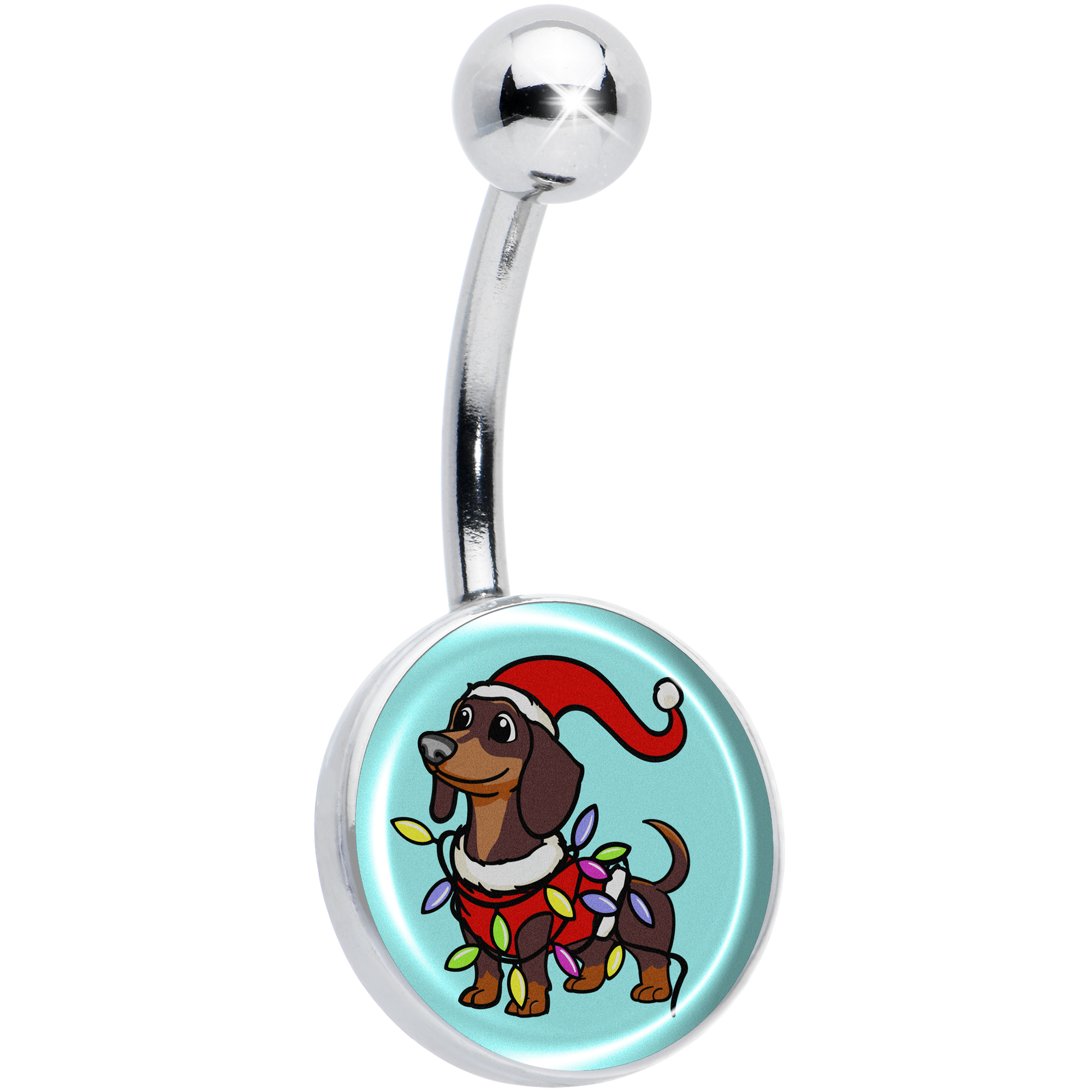 Body Candy ChristmasBelly Ring - 316L Stainless Steel Navel Ring Winter ...