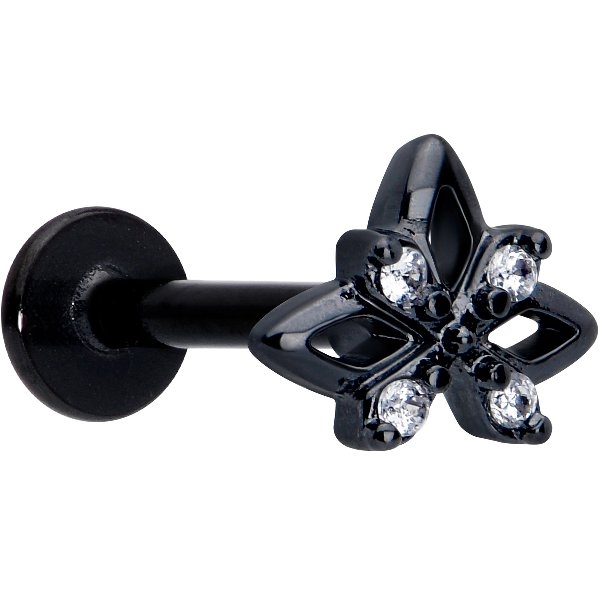 Body Candy Flat Back Cartilage Earring - 16 Gauge 5/16 316L Surgical ...