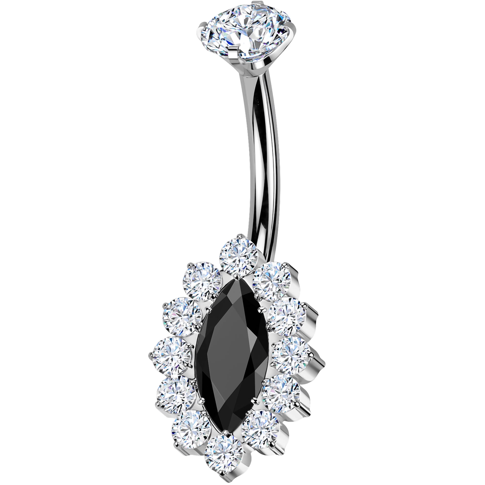 Body Candy Internally Threaded Belly Ring - ASTM F-136 Titanium Navel ...