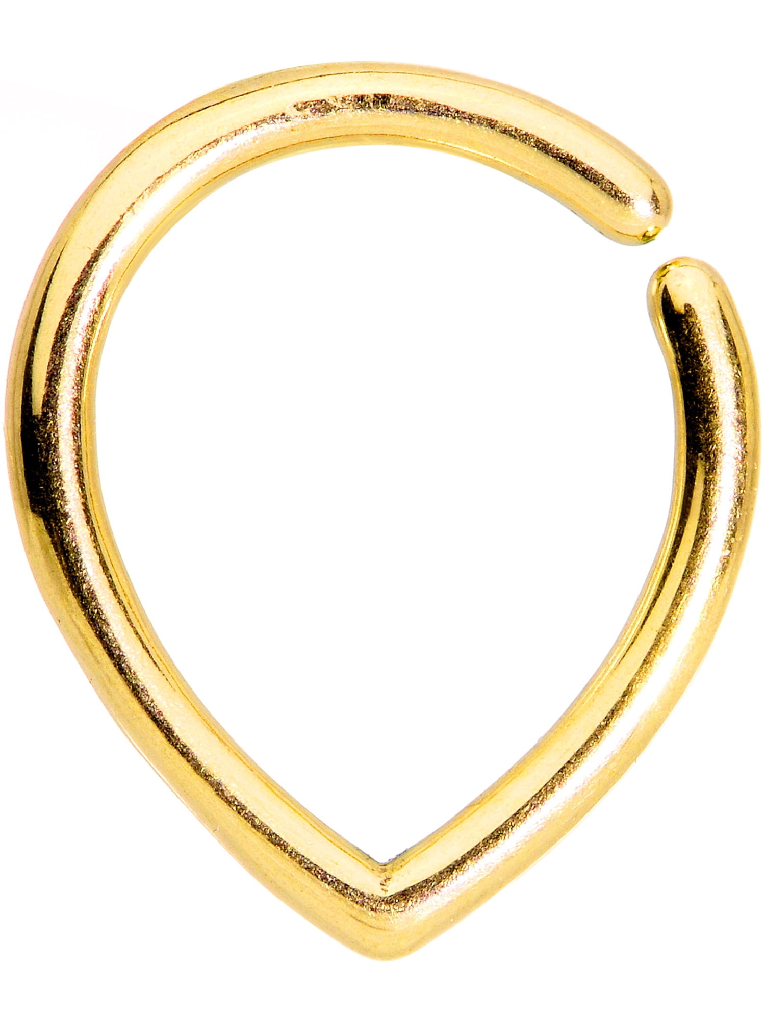 Body Candy Unisex 16G PVD Steel Geometric Drop Closure Ring Daith Helix ...