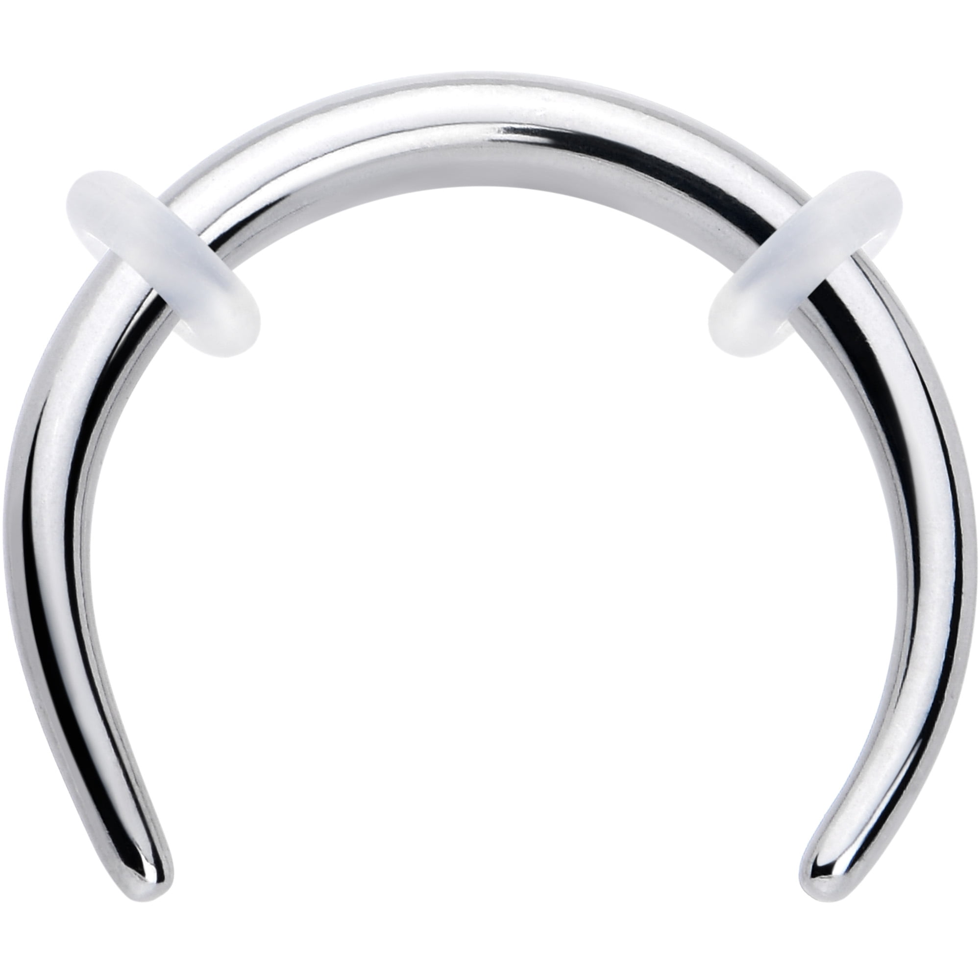 Body Candy Unisex 316L Stainless Steel 14G Ear Gauges Crescent Taper ...