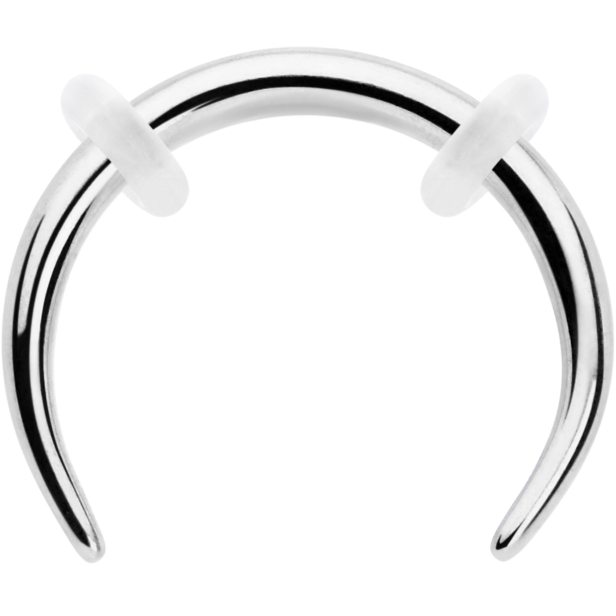 Body Candy Unisex 316L Stainless Steel 16G Ear Gauges Crescent Taper ...