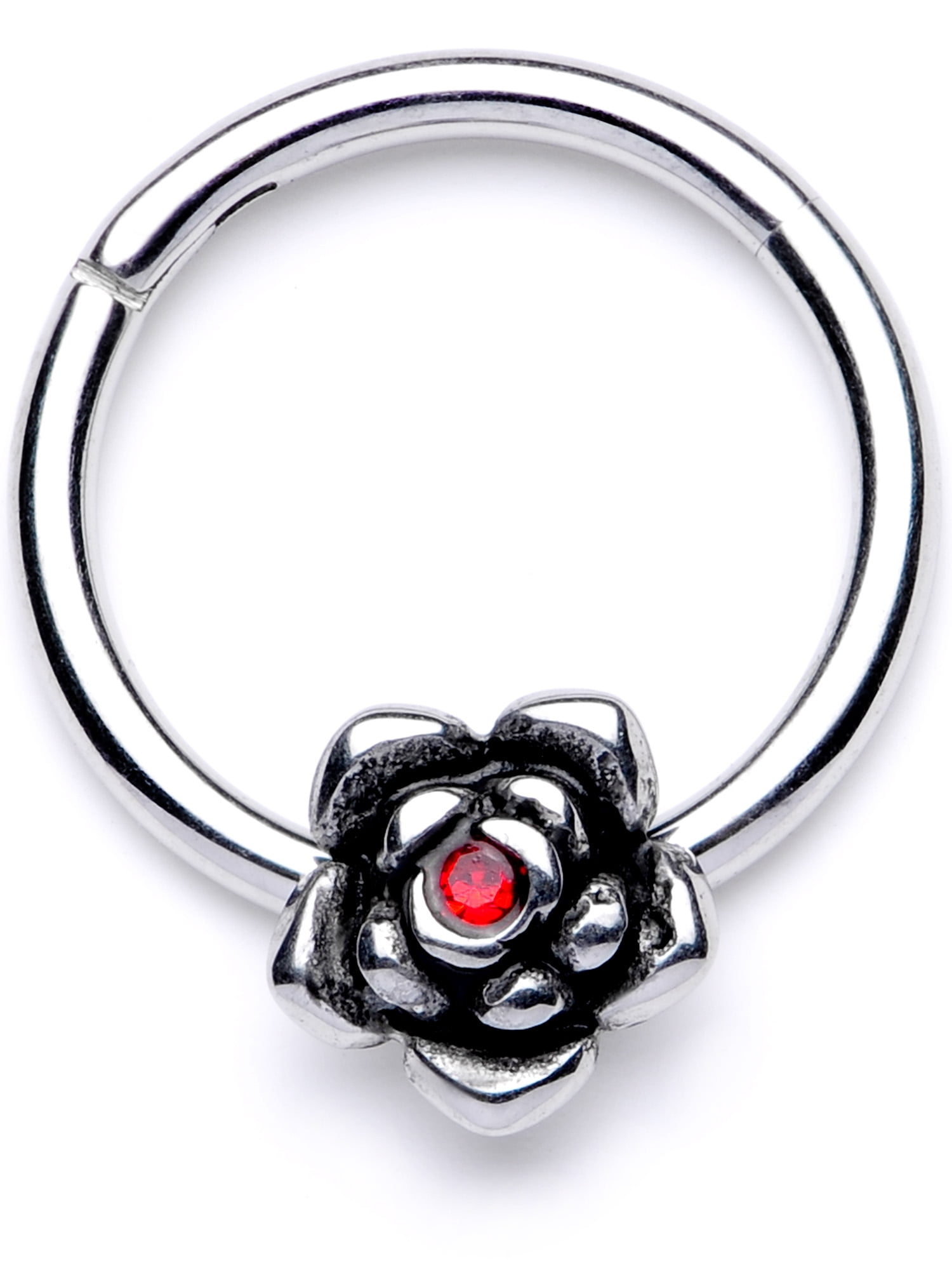 Body Candy Womens 16G 316L Steel Hinged Segment Ring Seamless Cartilage ...