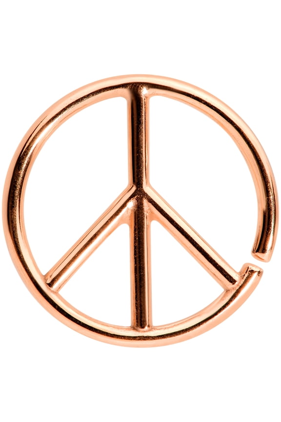 Gold Peace Sign Ring