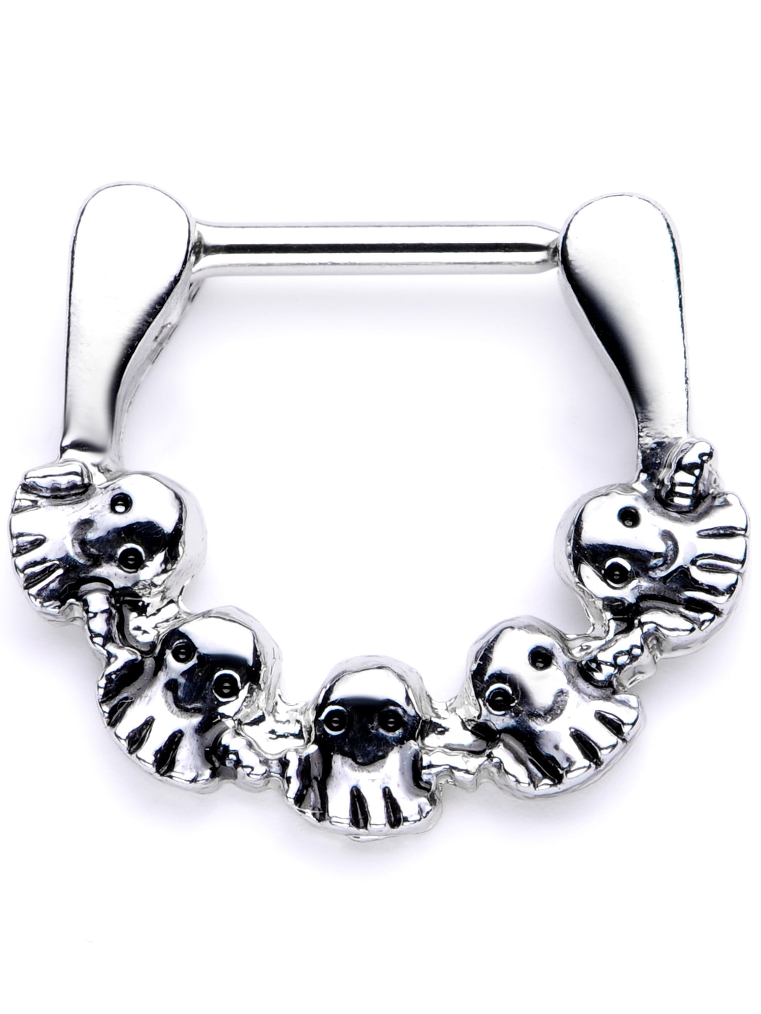 Body Candy Womens 16G Stainless Steel Septum Haunted Ghosts Daith ...
