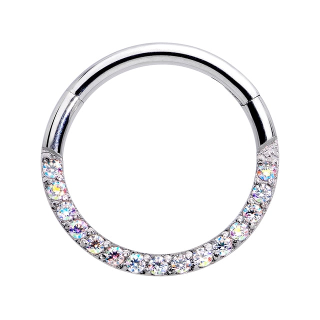 Body Candy Womens 16G Steel Hinged Segment Ring Seamless Cartilage ...