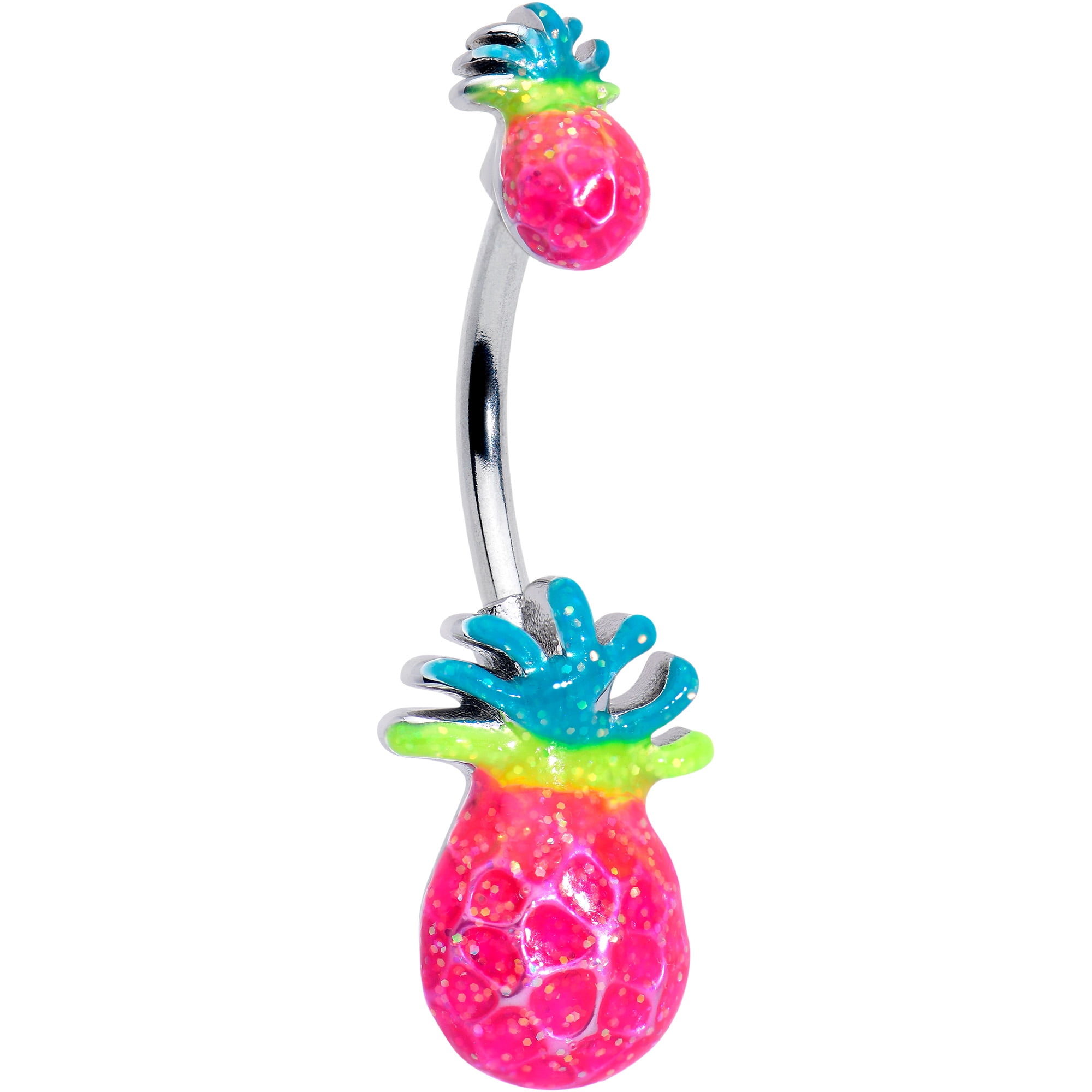 Body Candy Womens 316L Stainless Steel Navel Ring Piercing Hot Tropical ...