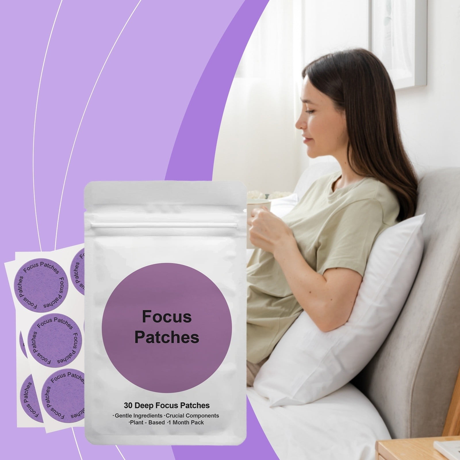 Body Care Auxiliary Patch To Maintain Focus Provide Motivation Positive ...