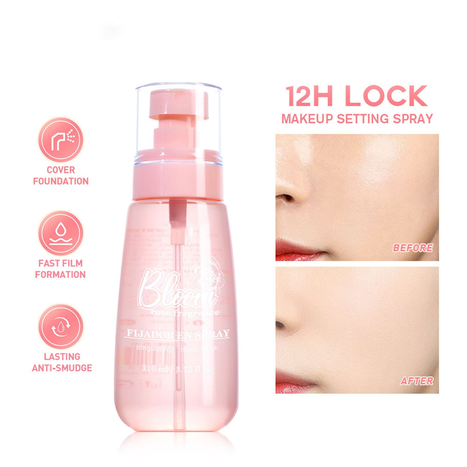 Body Care Makeup Setting Spray Dry Skin Moisturizing Powder Agent Water ...