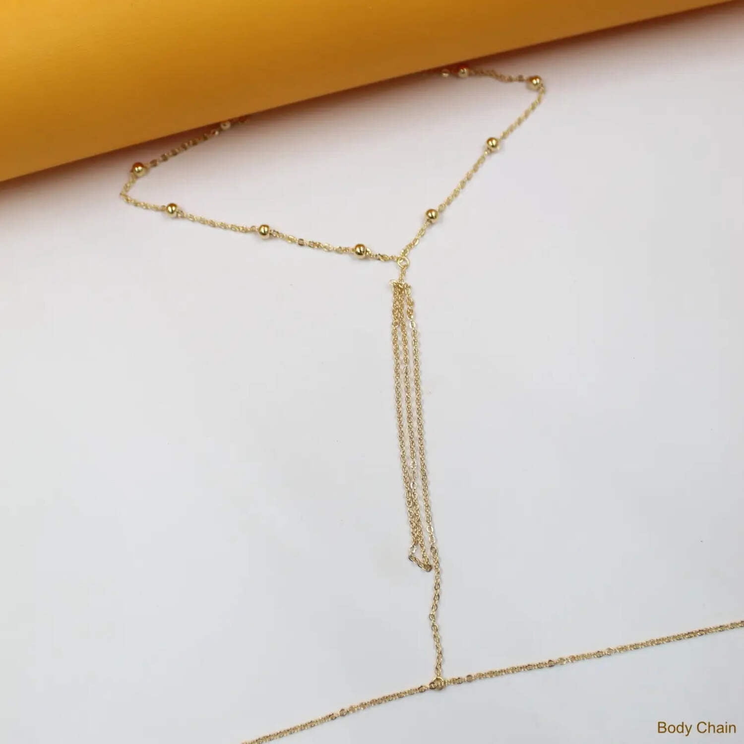 Body Chain Harness With Gold Beads (XX10) - Walmart.com