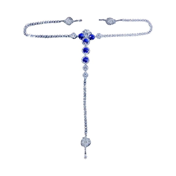 Body Chain for Women Non Piercing Rhinestone Bra Necklace with Nipple ...