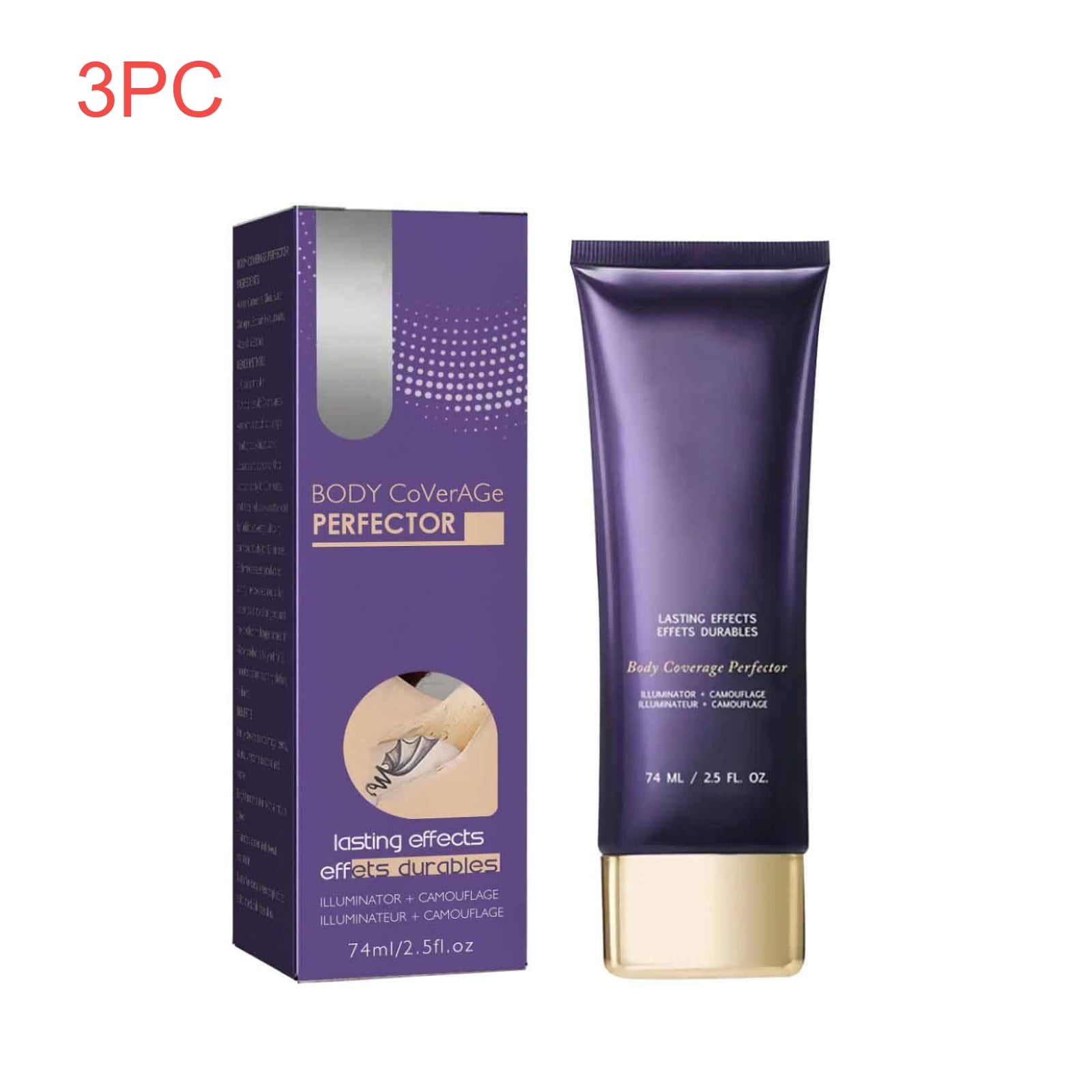 Body Coverage Perfector - 3PC Tattoo Cover up Makeup Waterproof, Body ...