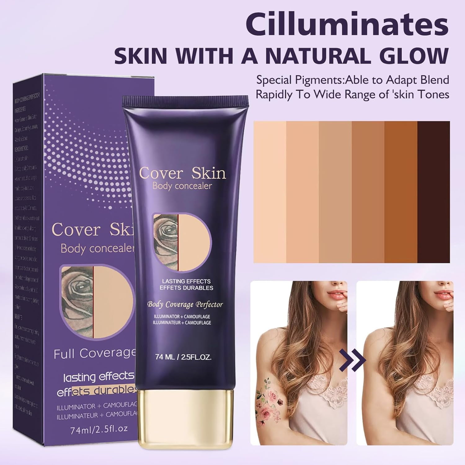 Body Coverage Perfector - All Over Complexion Perfector For Leg & Body ...
