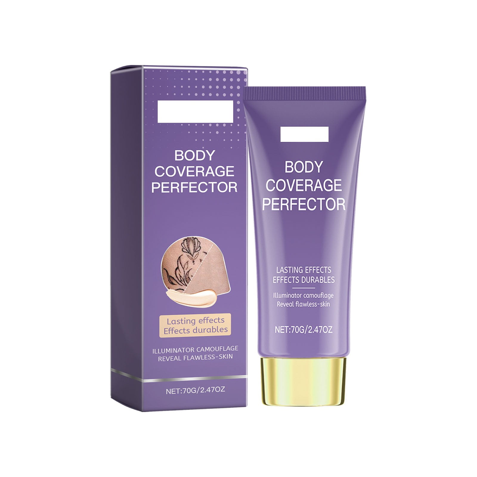 Body Coverage Perfector, Waterproof Tattoo Cover Up Makeup, No Transfer ...