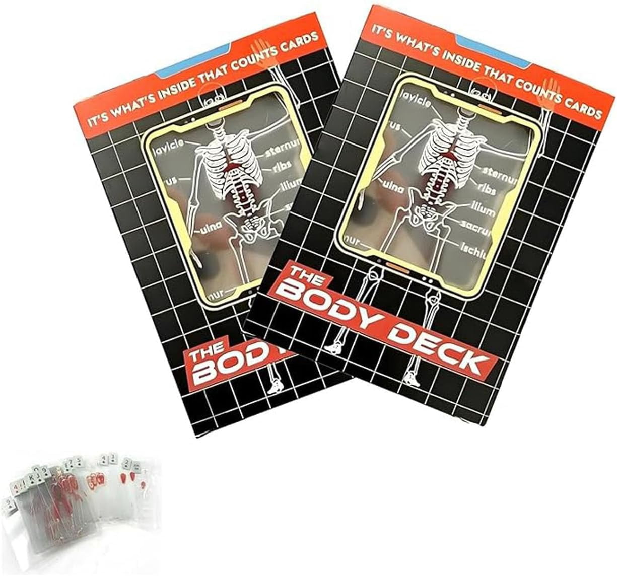 The Body Deck Playing Cards, The Body Deck, Unique Transparent 3D Image ...