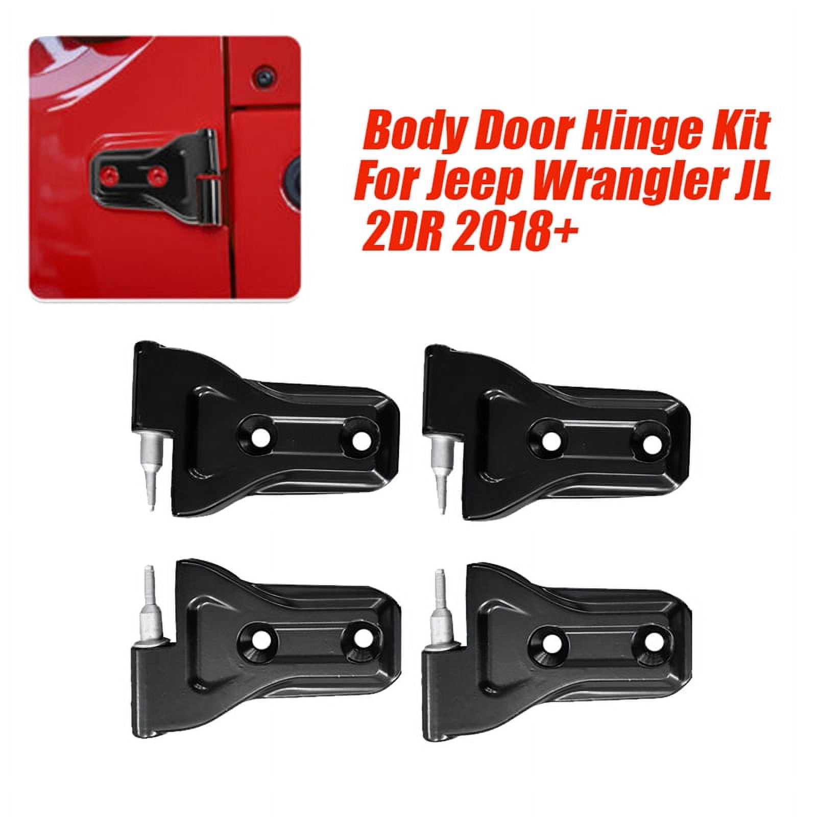 Body Door Hinge Kit for Jeep Wrangler JL 2DR 2018+, Side Hinge Cover ...