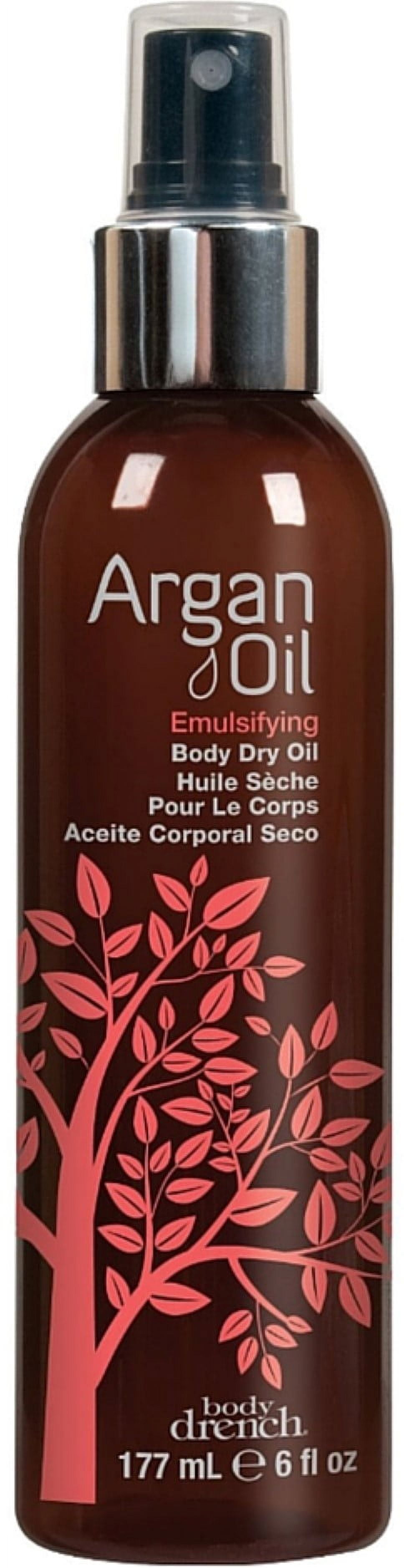 Body Drench Emulsifying Body Dry Oil, Argan Oil 6 oz - Walmart.com