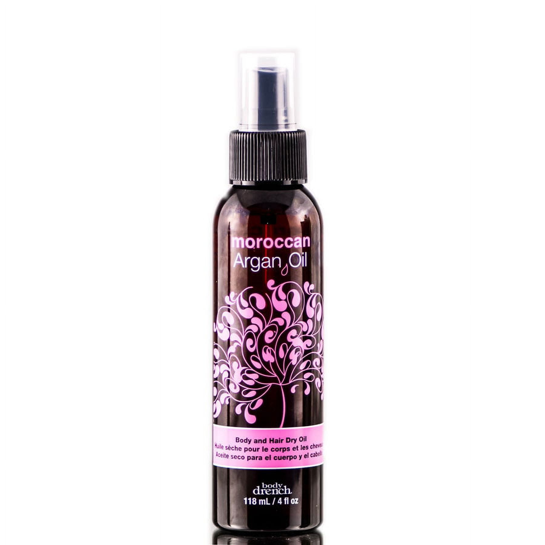 Body Drench Moroccan Argan Oil Body and Hair Dry Oil - 4 oz - Walmart.com