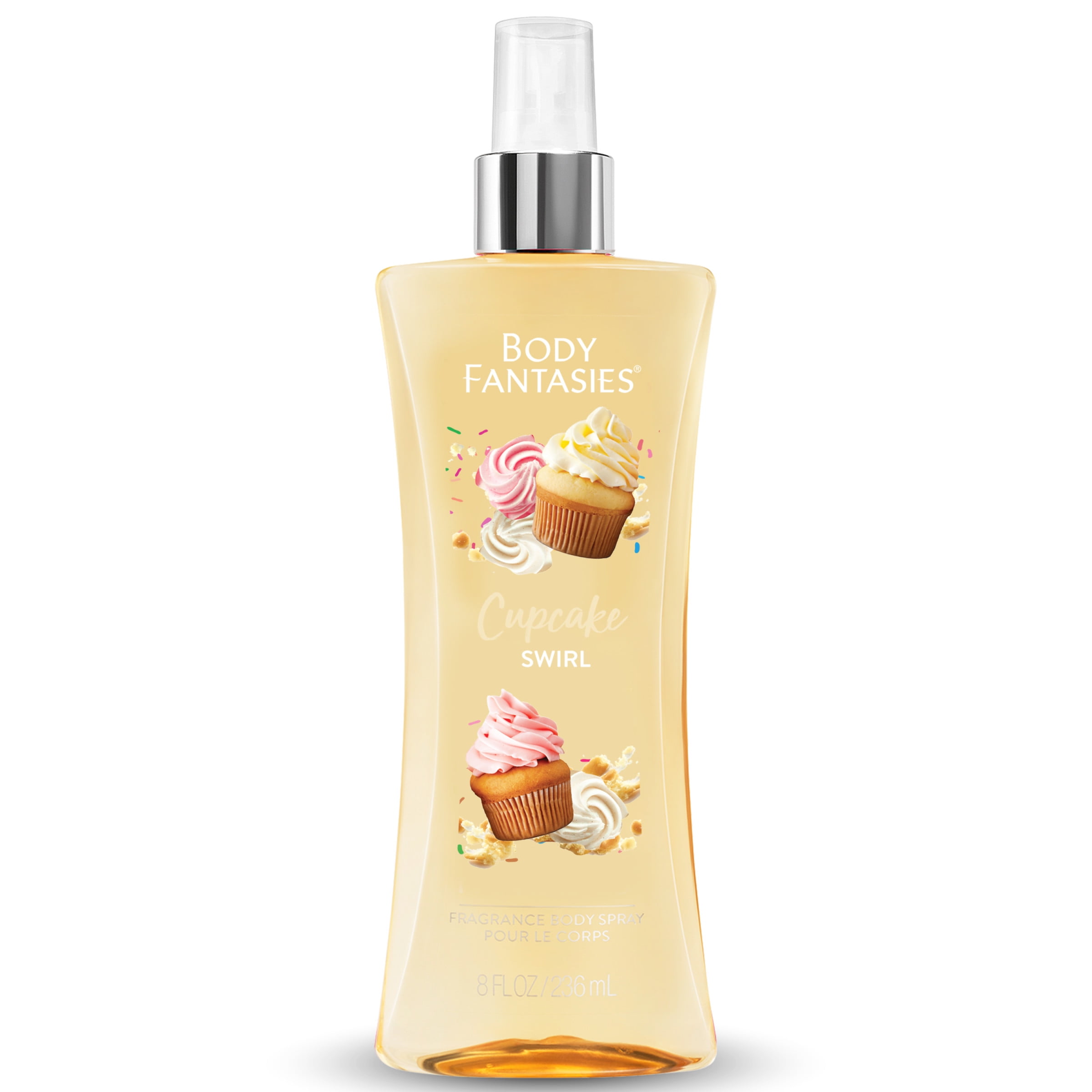 Body Fantasies Cupcake Swirl Fragrance Body Spray for Women, 8 fl oz ...
