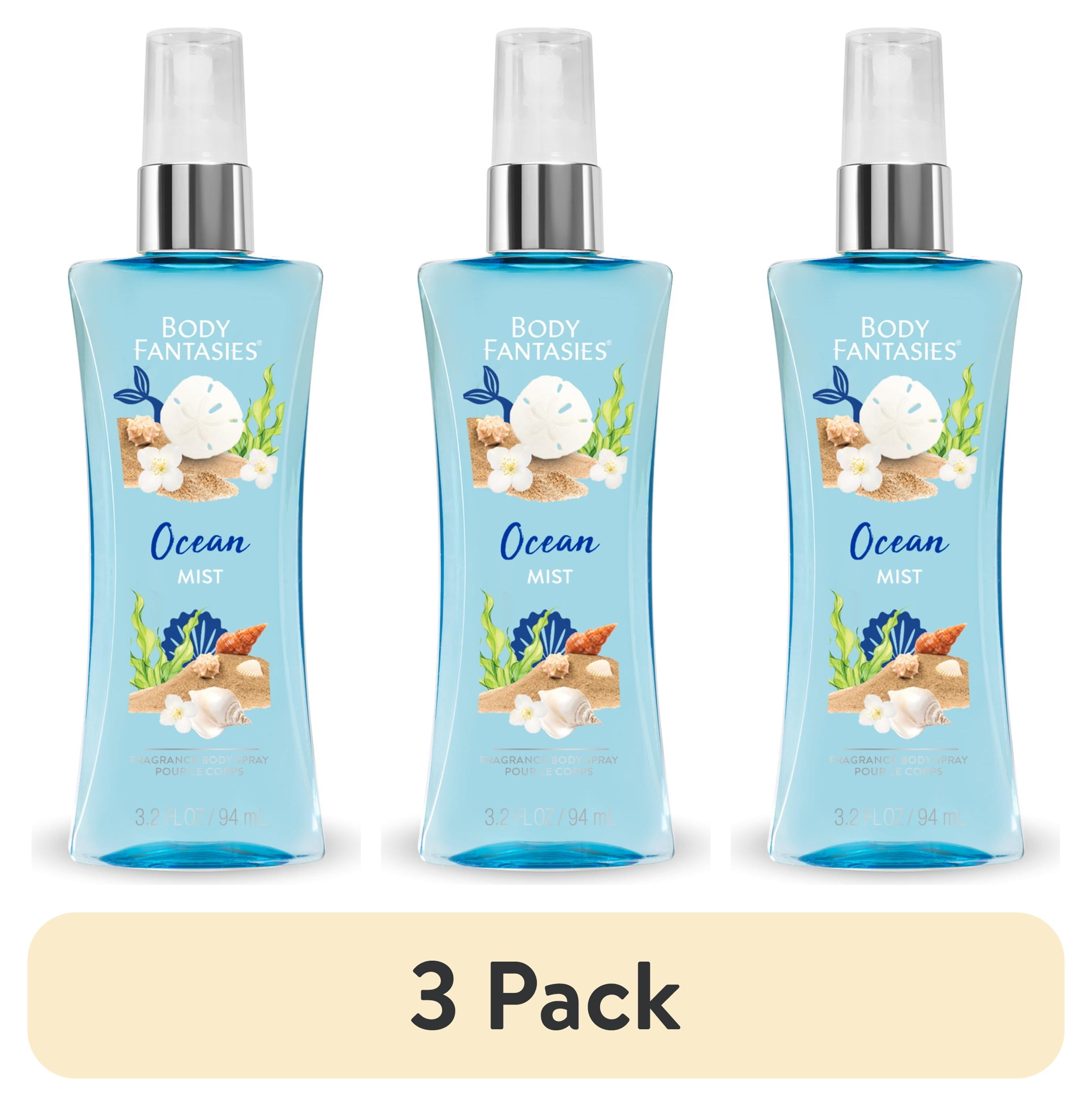 (3 pack) Body Fantasies Ocean Body Spray for Women, 3.2 fl oz - Walmart.com