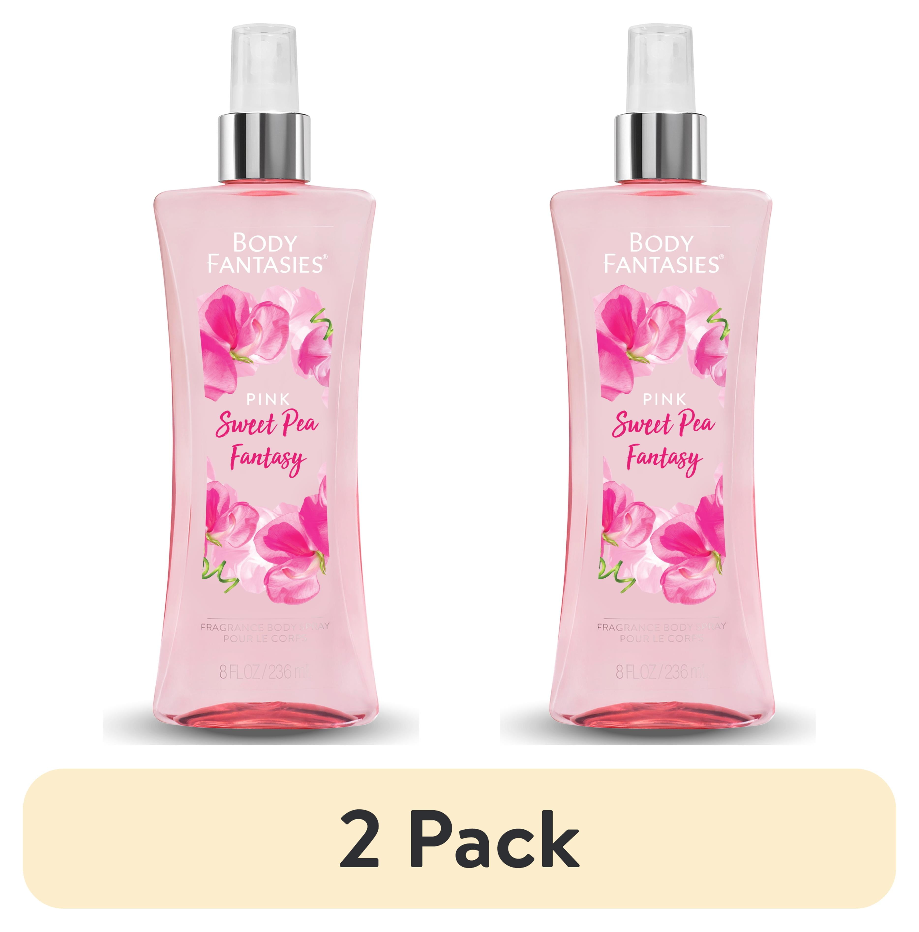 (2 pack) Body Fantasies Signature Pink Sweet Pea Fantasy Body Spray, 8 ...