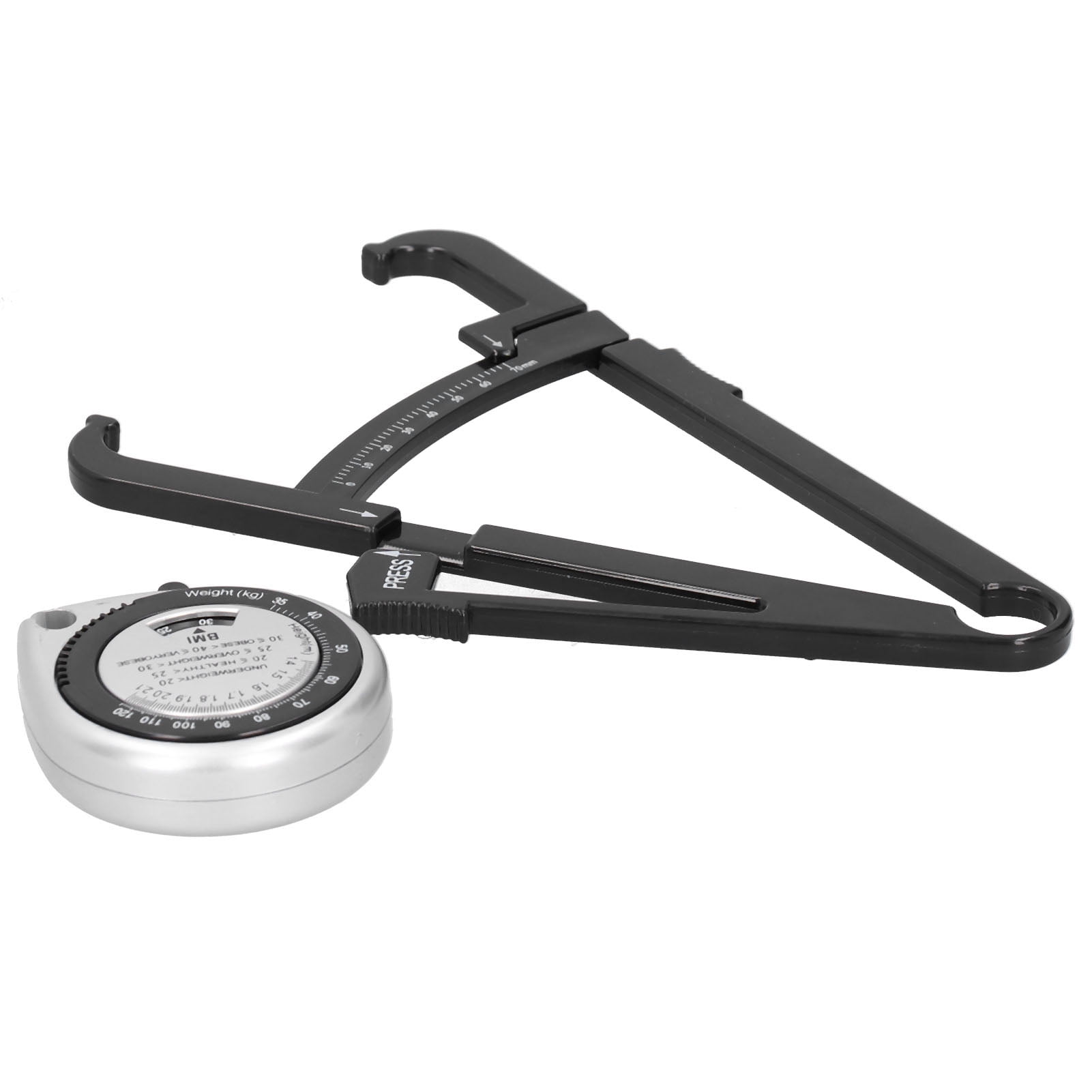 Body Fat Caliper BMI Measuring Tape Skinfold Calipers Body Fat Measure ...