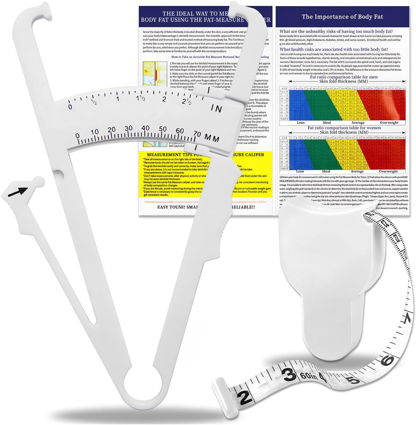 Fat Caliper Chart