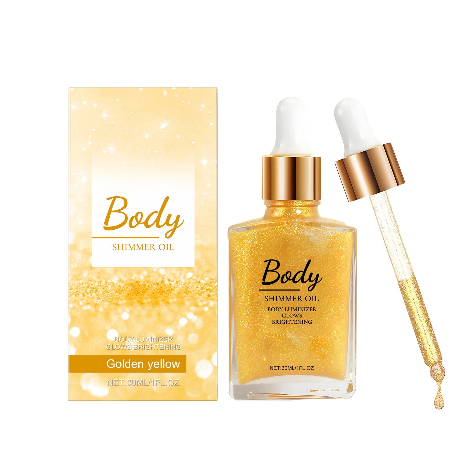 Body Flash Oil Face Body Liquid Highlight Moisturizing Easy to Apply ...
