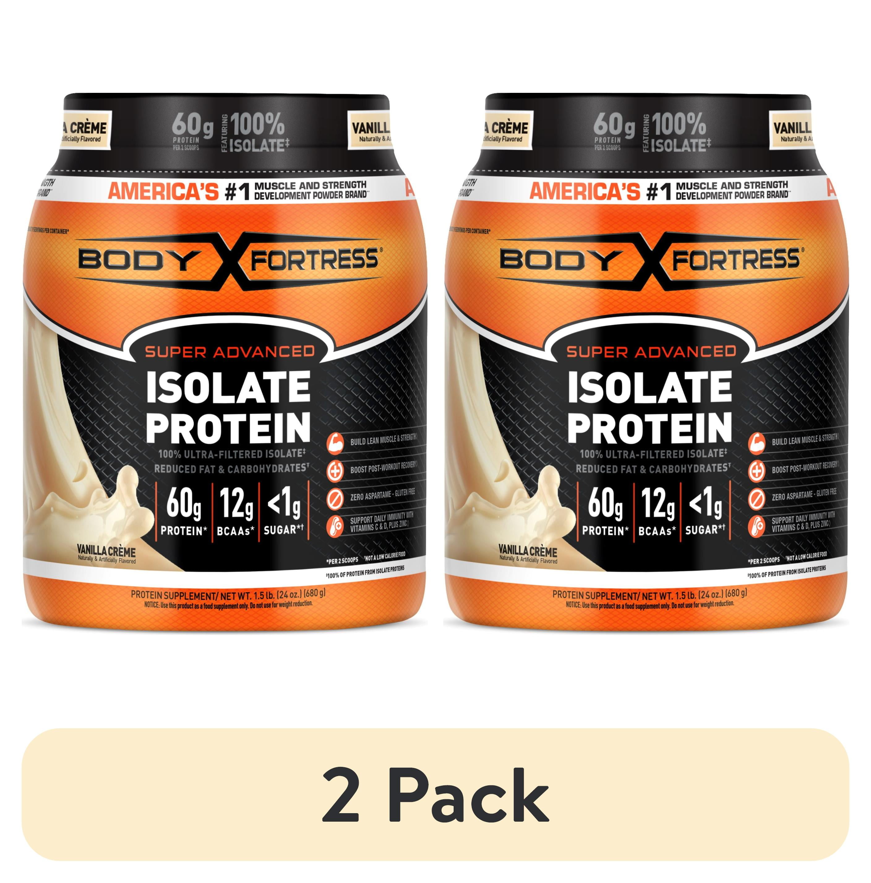 (2 pack) Body Fortress Super Advanced 100% Ultra-filtered Isolate ...