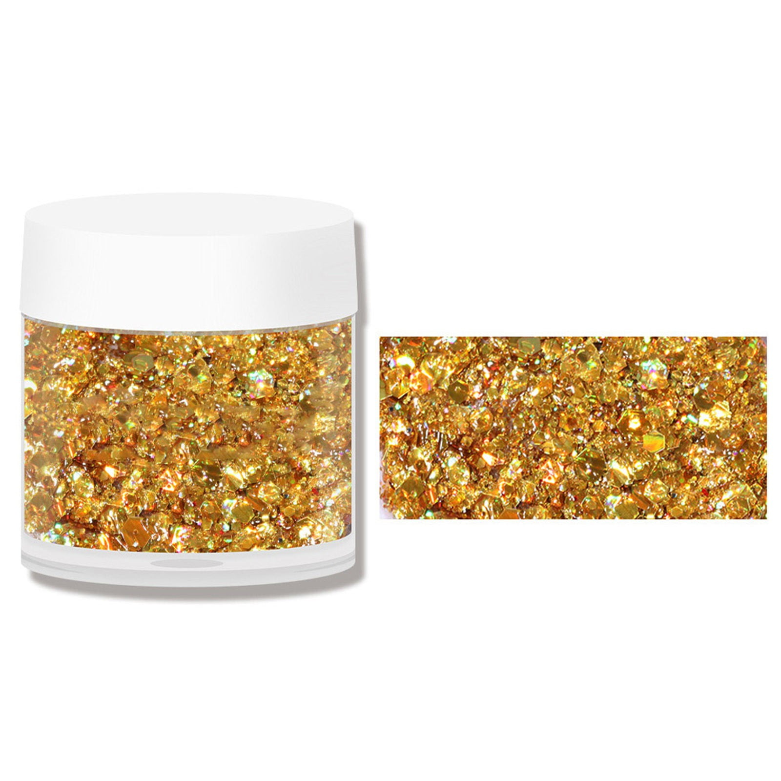 Body Glitter Gel – Chunky Sequins Liquid Eyeshadow, Cosmetic Powder for ...