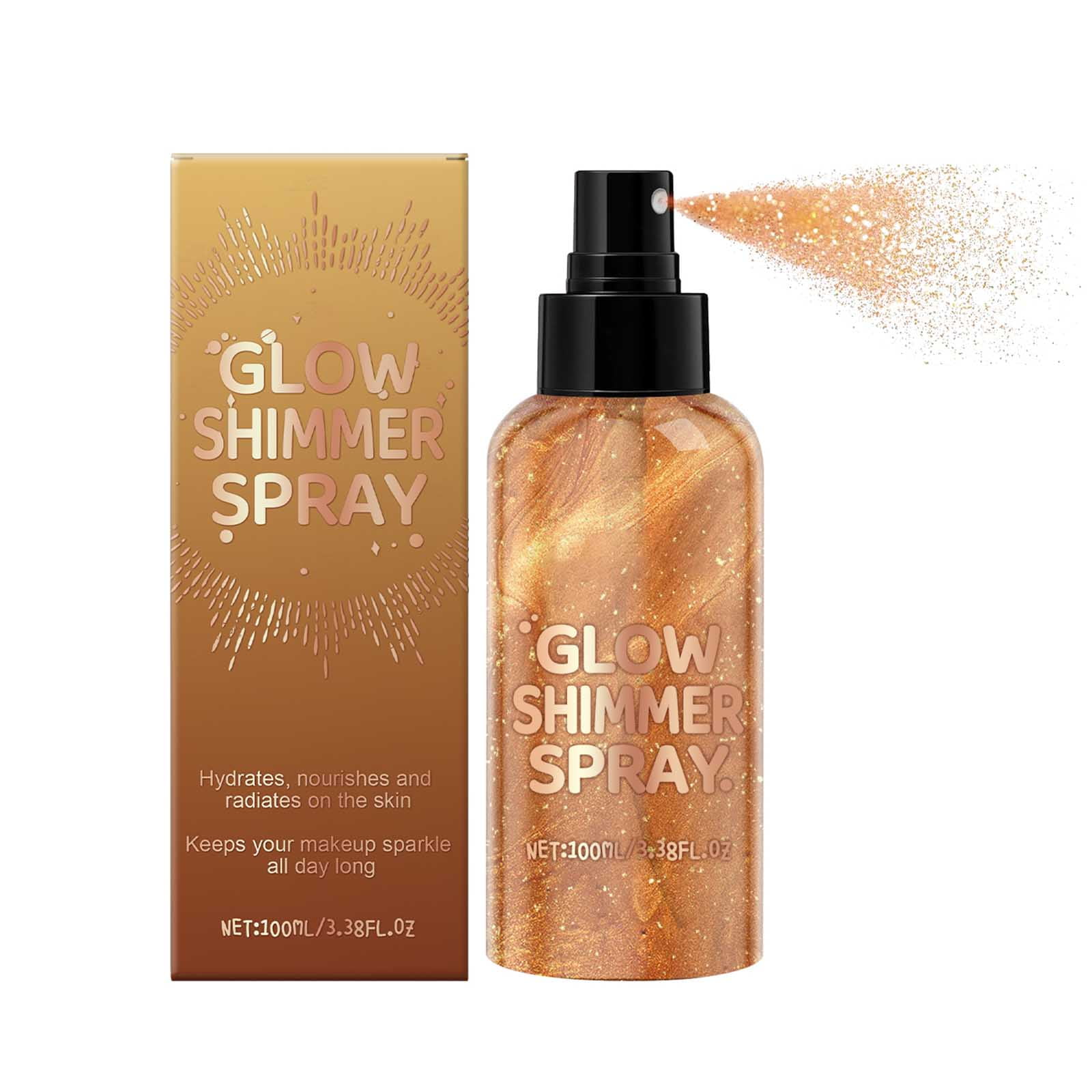 Body Glitter Spray - Champagne Body Shimmer for Face, Hair Body ...