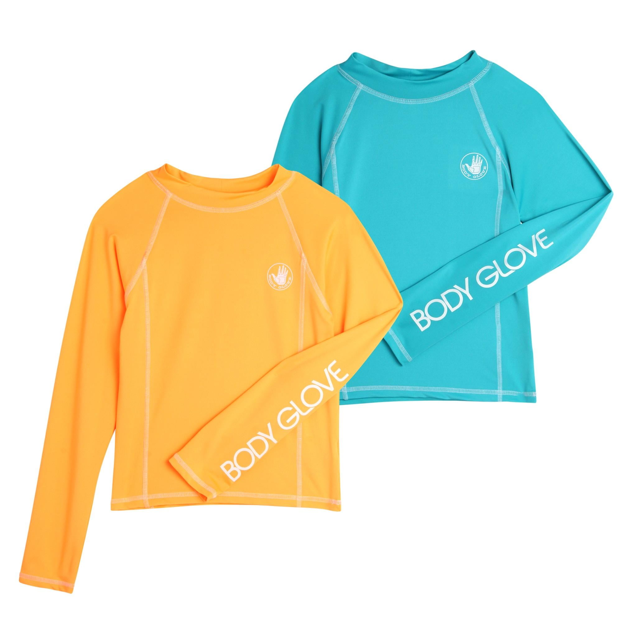 Body Glove Boys' Long Sleeve Rash Guard Shirt – 2 Pack UPF 50+ Quick ...