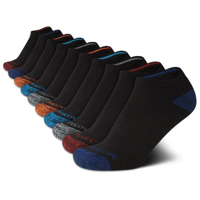 Body Glove Youth 10 Pack Performance Cushioned No-Show Athletic Boys ...