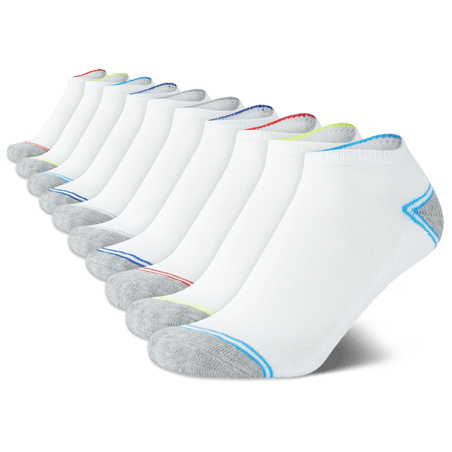 Body Glove Boys' Socks - 10 Pack Performance Cushion Athletic No Show ...