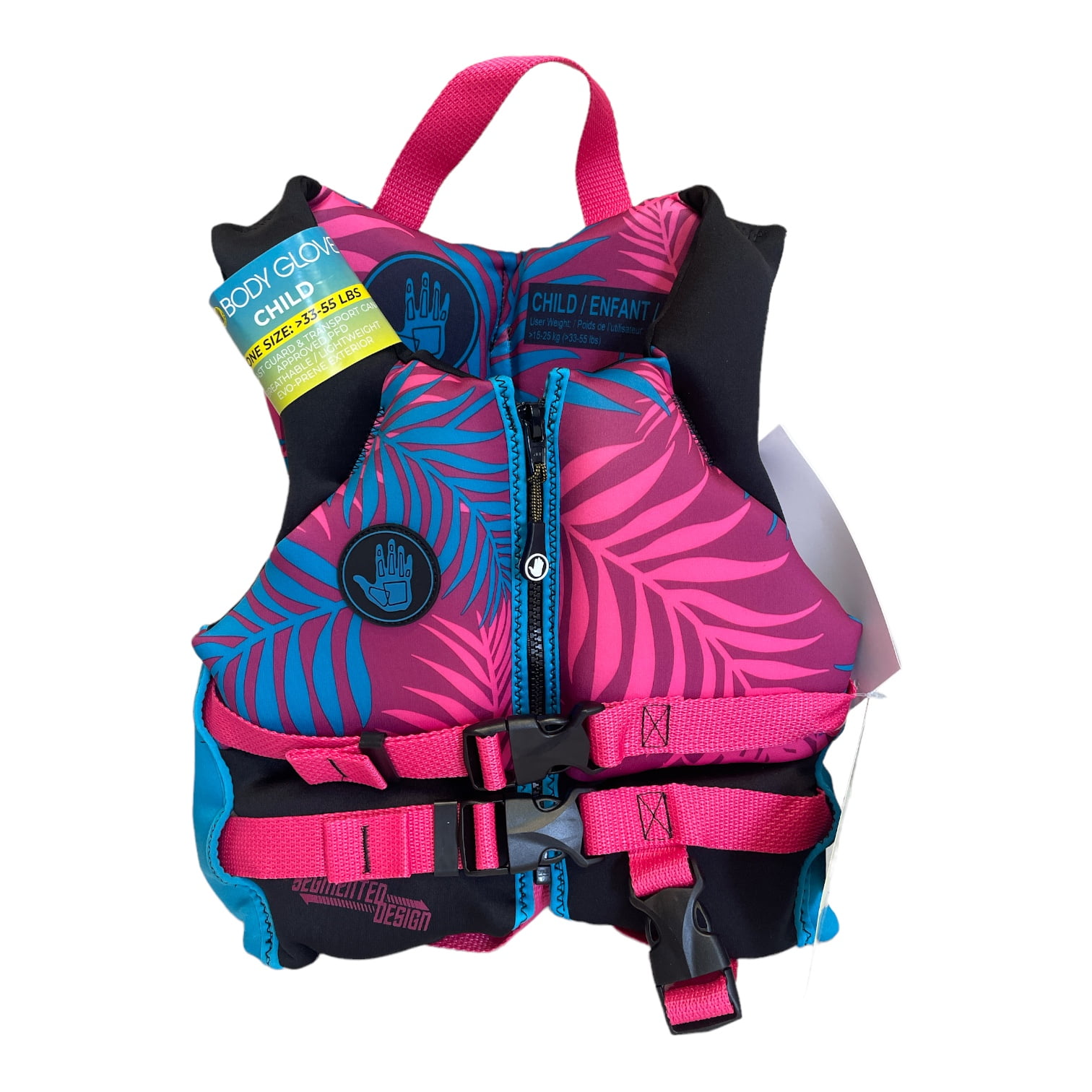 Body Glove Youth Neoprene Life Jacket Vest for Girls (33-55 lbs), Kid ...