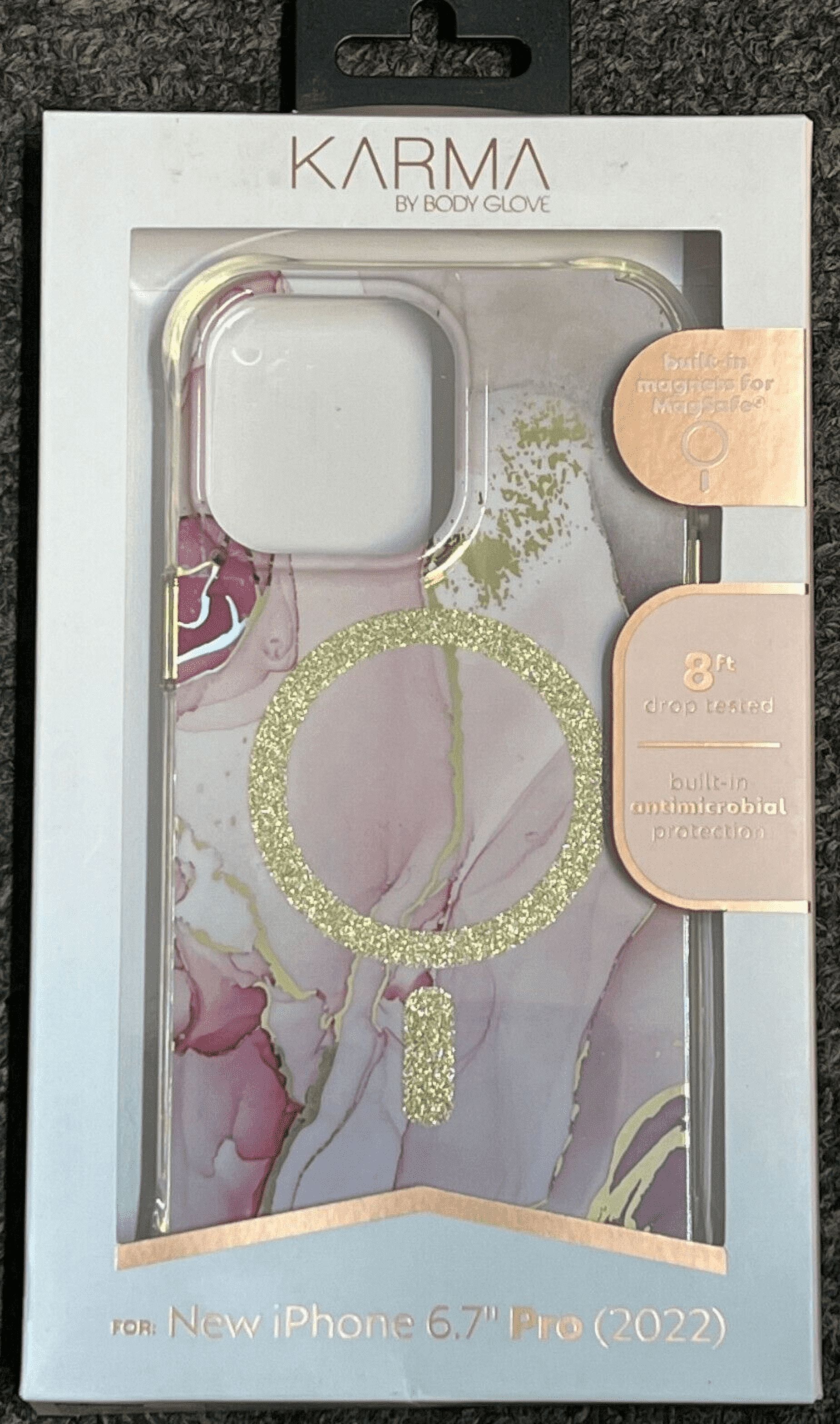 Body Glove Marble Glitter with MagSafe Case for iPhone 14 Pro Max, 6.7 ...
