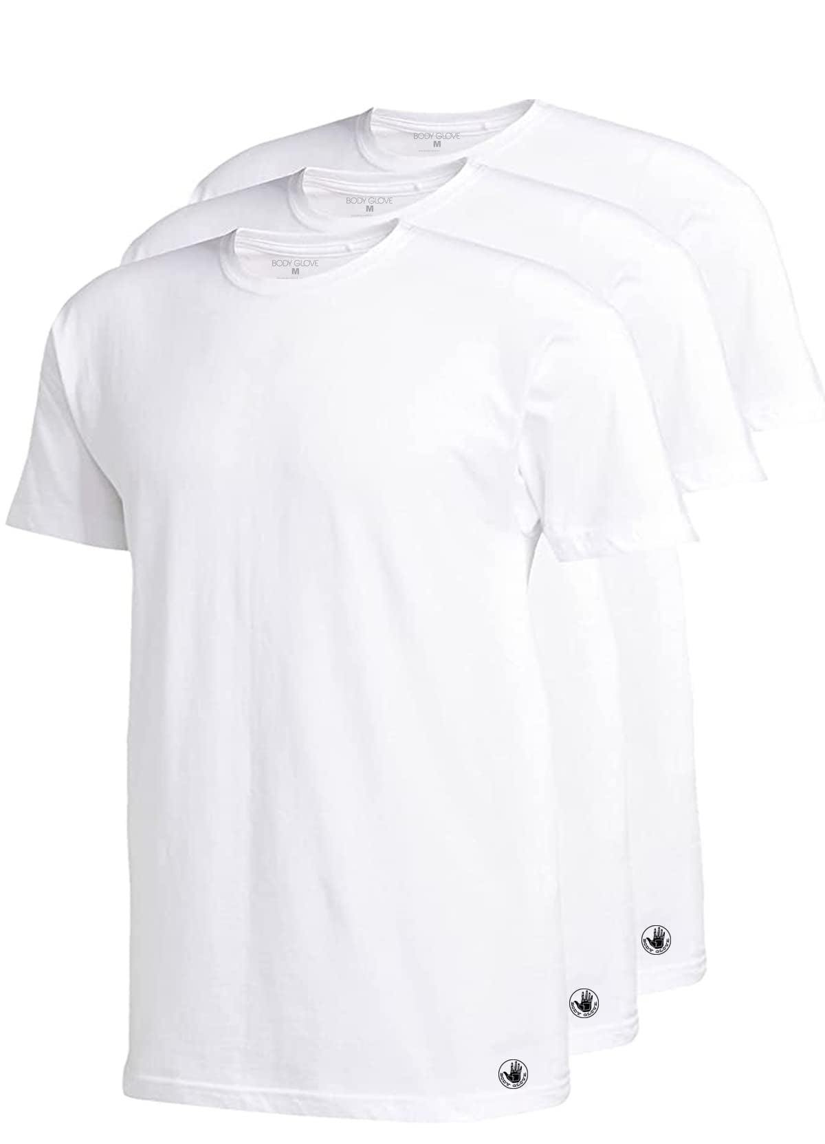 Body Glove Mens 3-Pack Micro Modal Crewneck T Shirts, Cool Plain ...