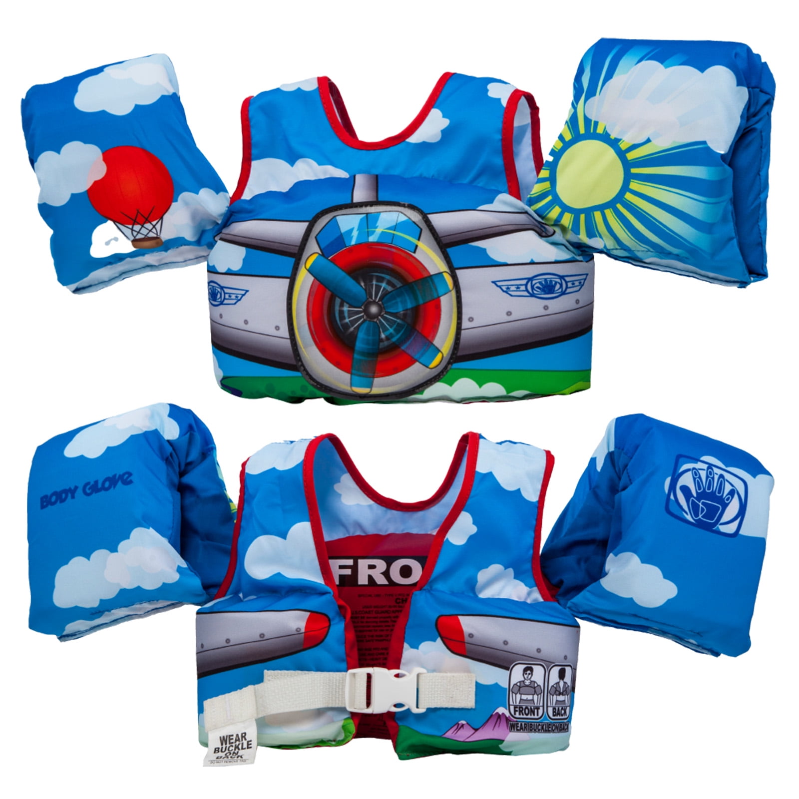 Body Glove Paddle Pals Motion Life Jacket - USCG Approved Kids Vest ...