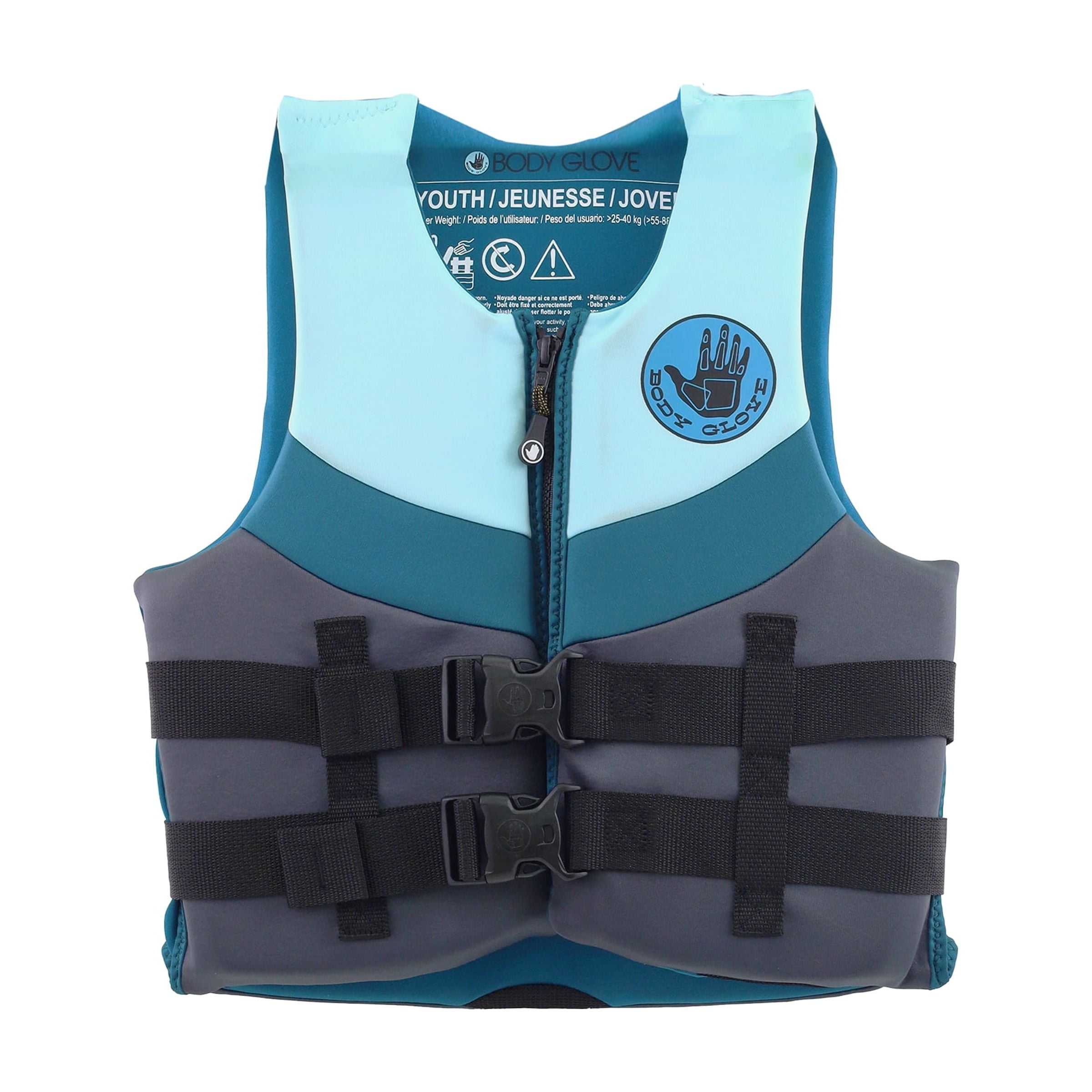 Body Glove Youth Neoprene PFD Life Jacket and Vest, Boy, 55-88 lbs ...
