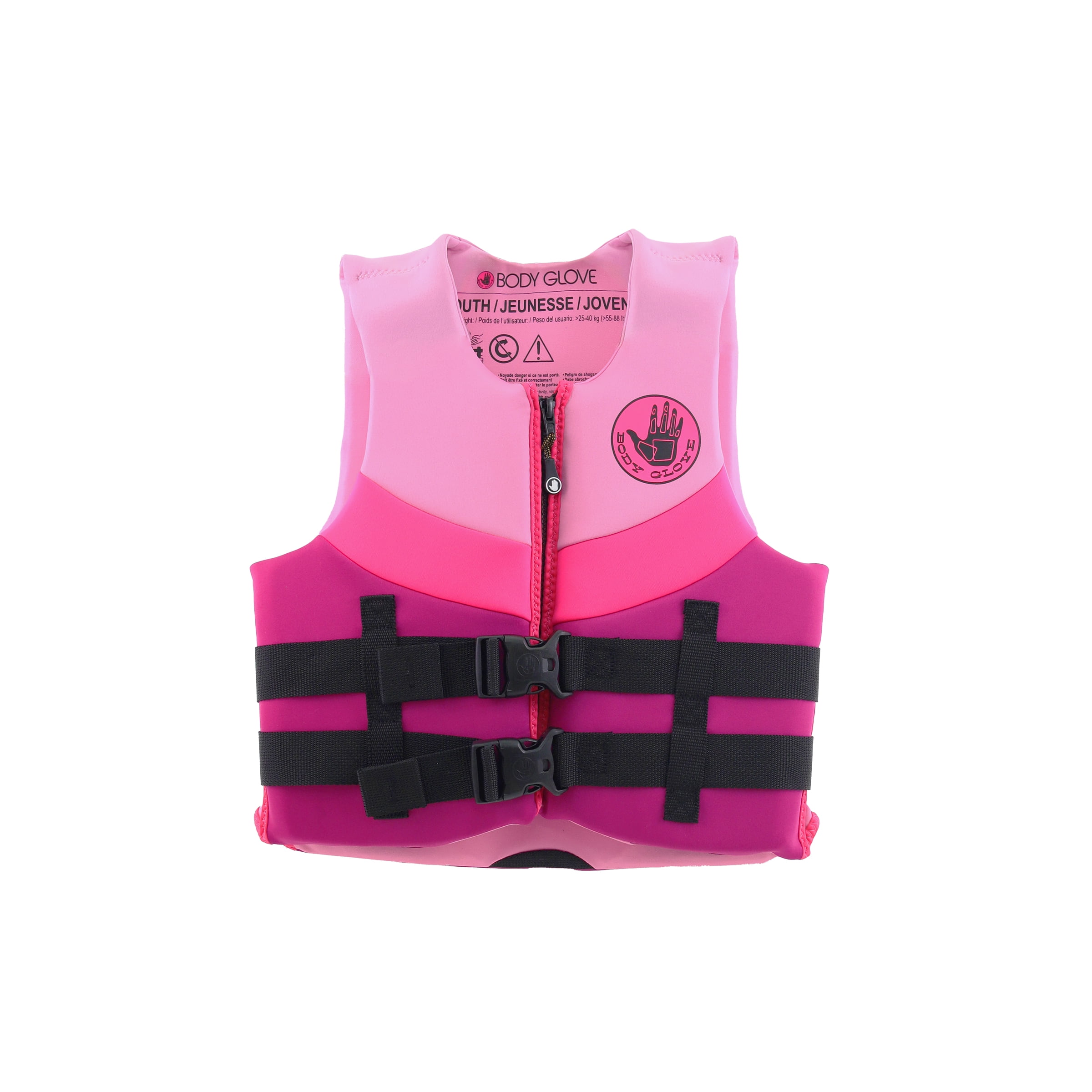 Body Glove Youth Neoprene PFD Life Jacket and Vest, Girl, 55-88 lbs ...