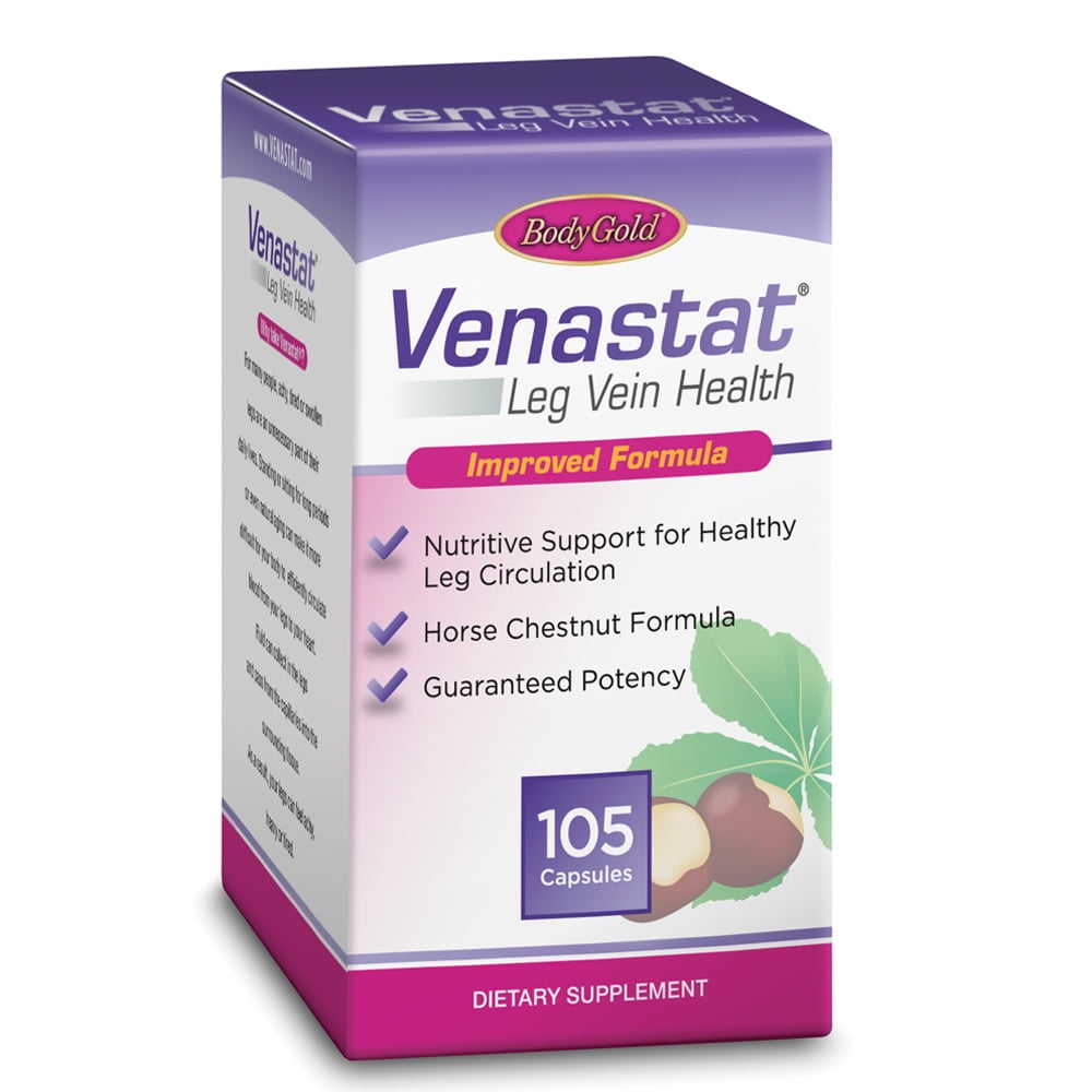 Body Gold Venastat Leg Vein Health, Bonus Pack 60+45, Capsules , 105 ea ...