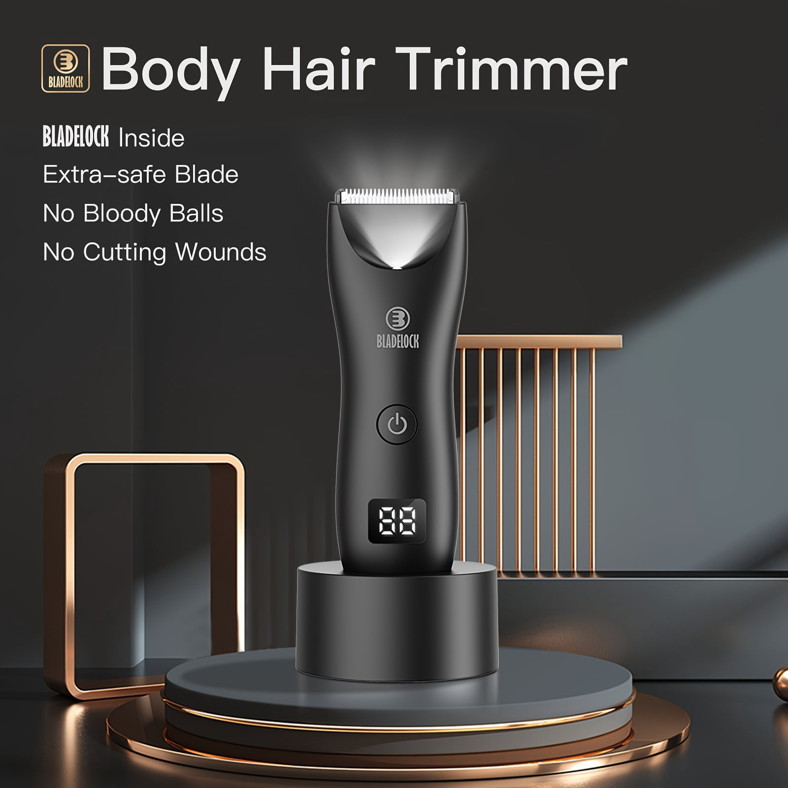 Body Groomer, Body Hair Trimmer, USB Electric Ball Trimmer, Groin ...