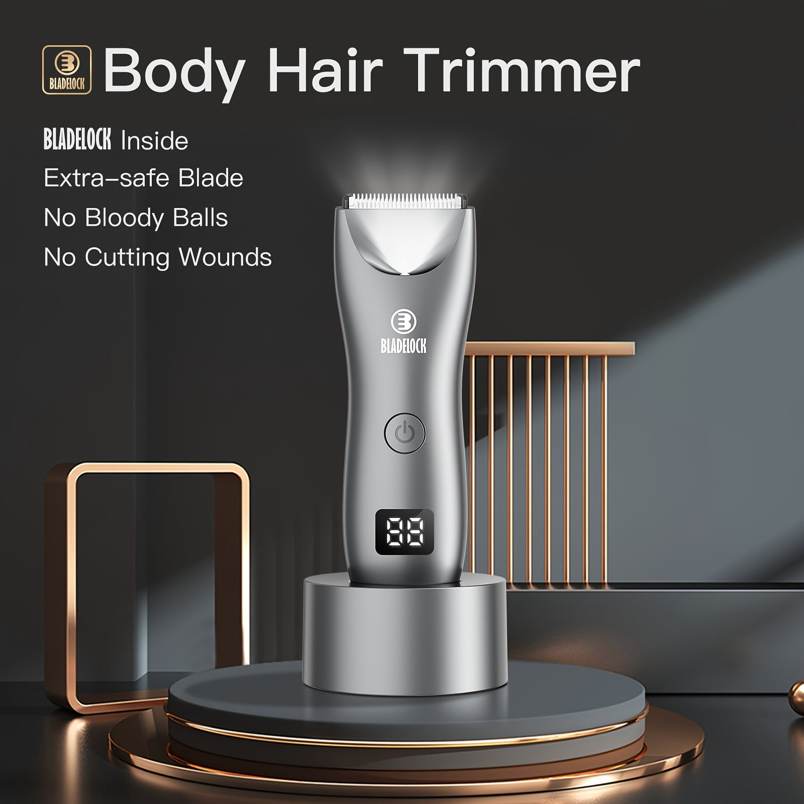 Body Groomer, Body Hair Trimmer, USB Electric Ball Trimmer, Groin ...